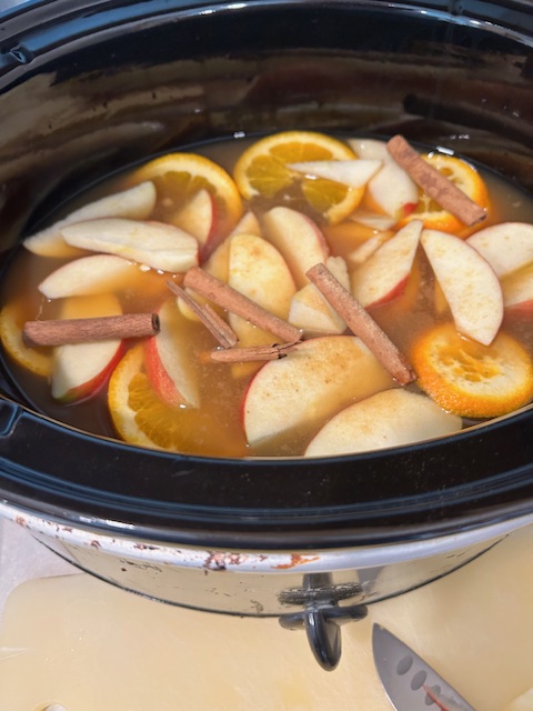 Cozy Crock Pot Cranberry Apple Cider Recipe – The Little Green Bungalow ...